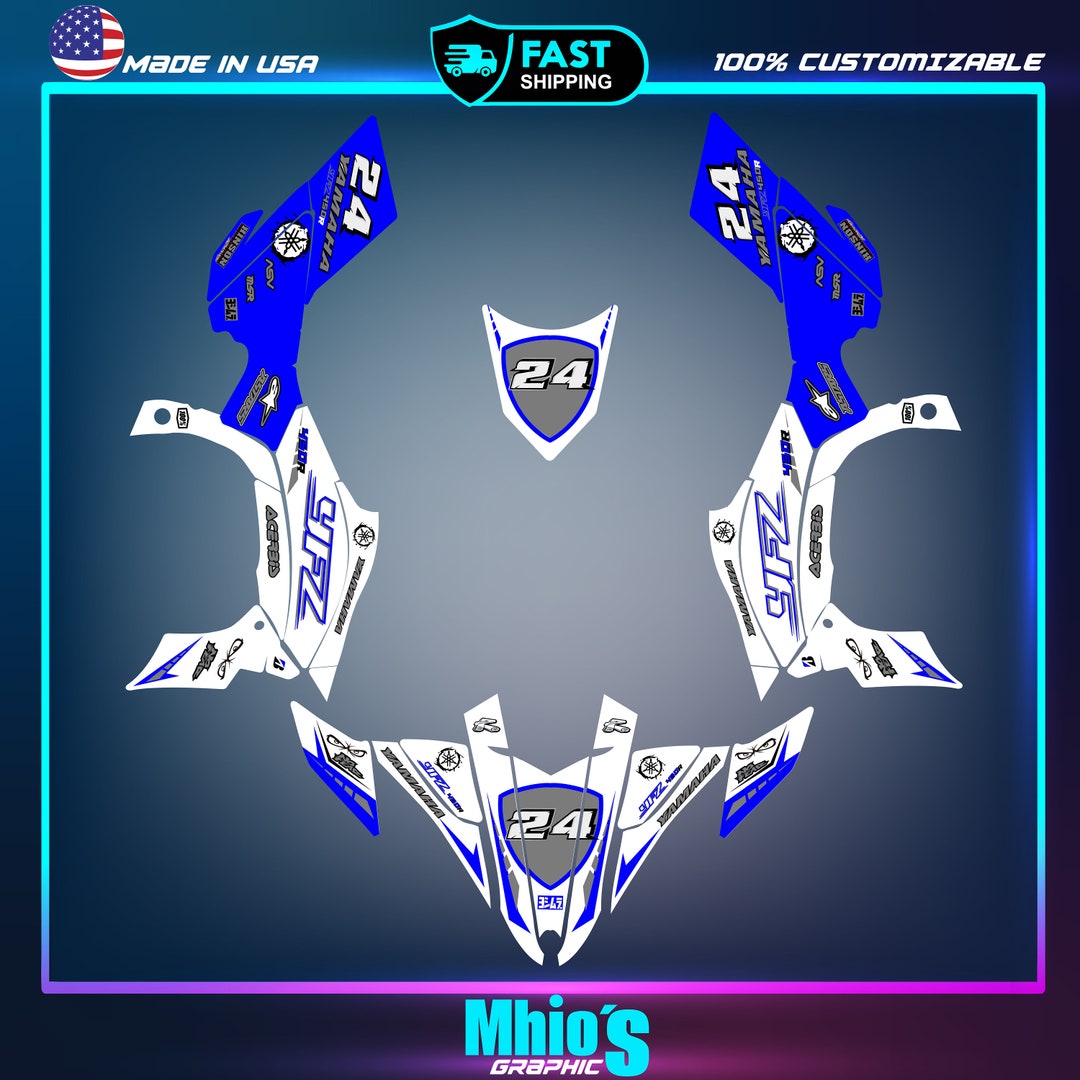 Yamaha YFZ 450 Graphics Kit 2009-2013 Stickers Decals Kit 2010 2011 ...