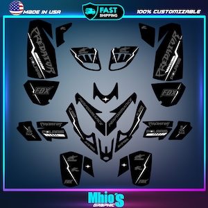 Yamaha Raptor 700 700R Graphics Kit 2013 2017 2022 to 2023 Decals ...