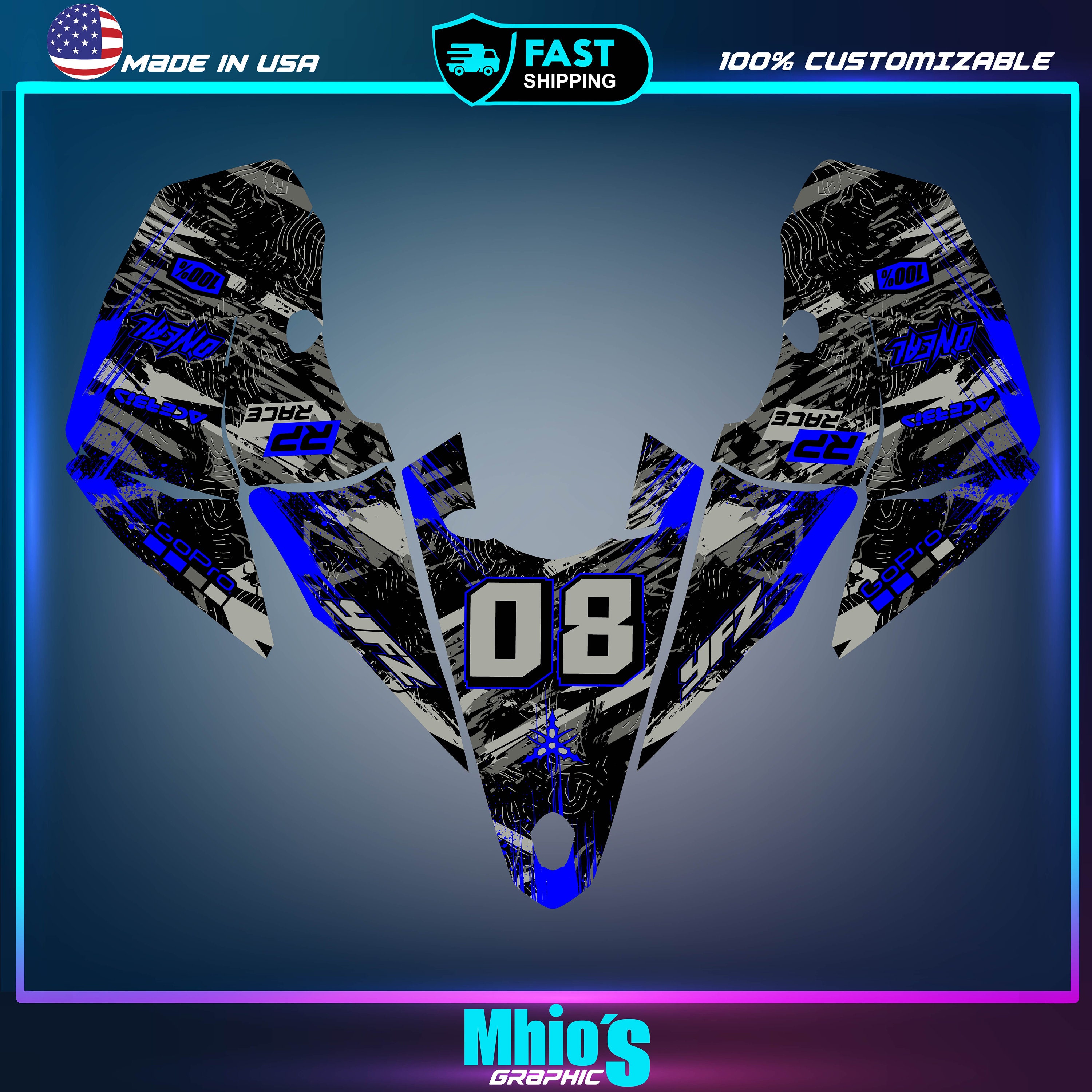 Graphics Kit for YAMAHA YFZ450 YFZ450R (2014-2024) YFZ 450| Dirt Bike ...