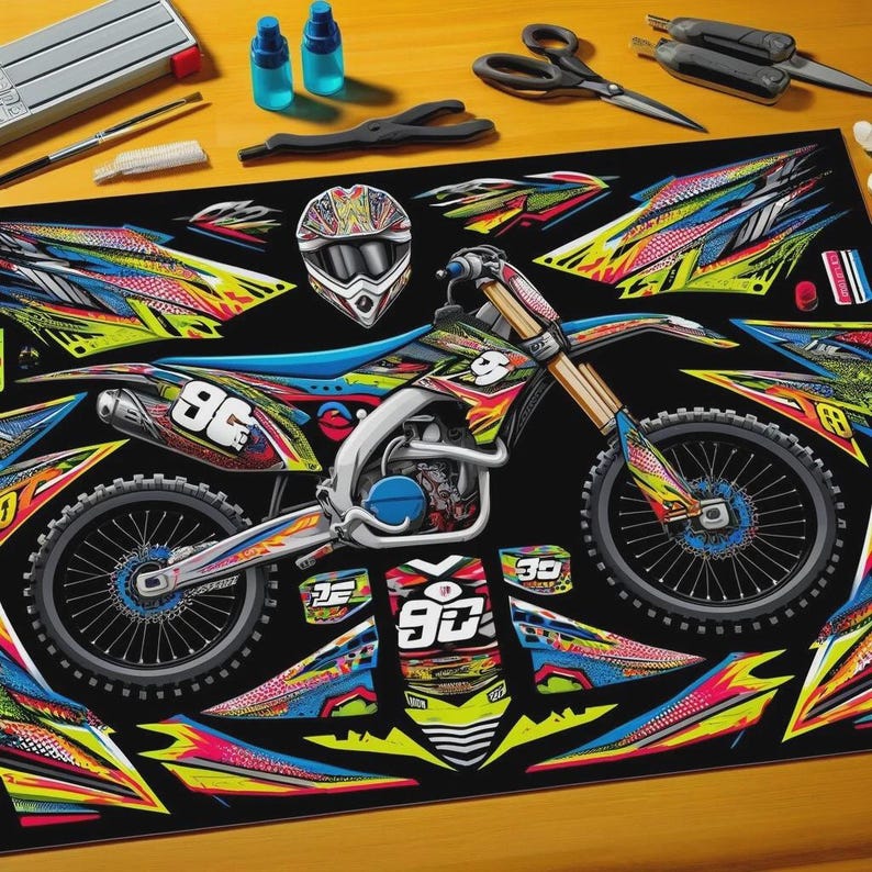 Polaris Predator 500 Graphics Full Decals Stickers Kit Atv| Polaris ...