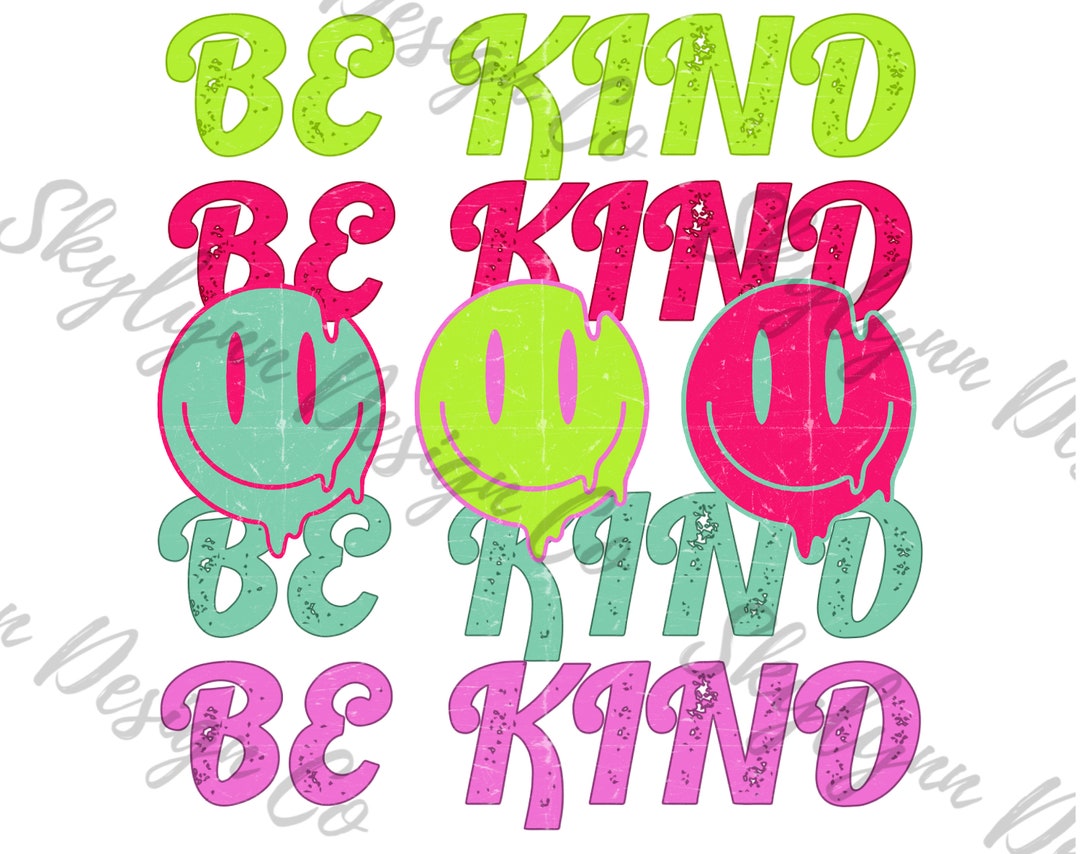 Be Kind Neon PNG, Digital Download, Png Sublimation, Print and Cut - Etsy