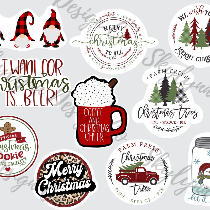 Christmas Stickers - Etsy