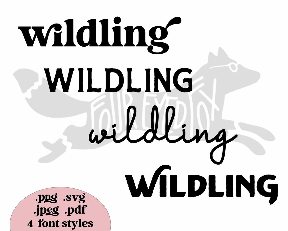Wildling svg png pdf jpeg trendy kids shirt design boho kids | Etsy