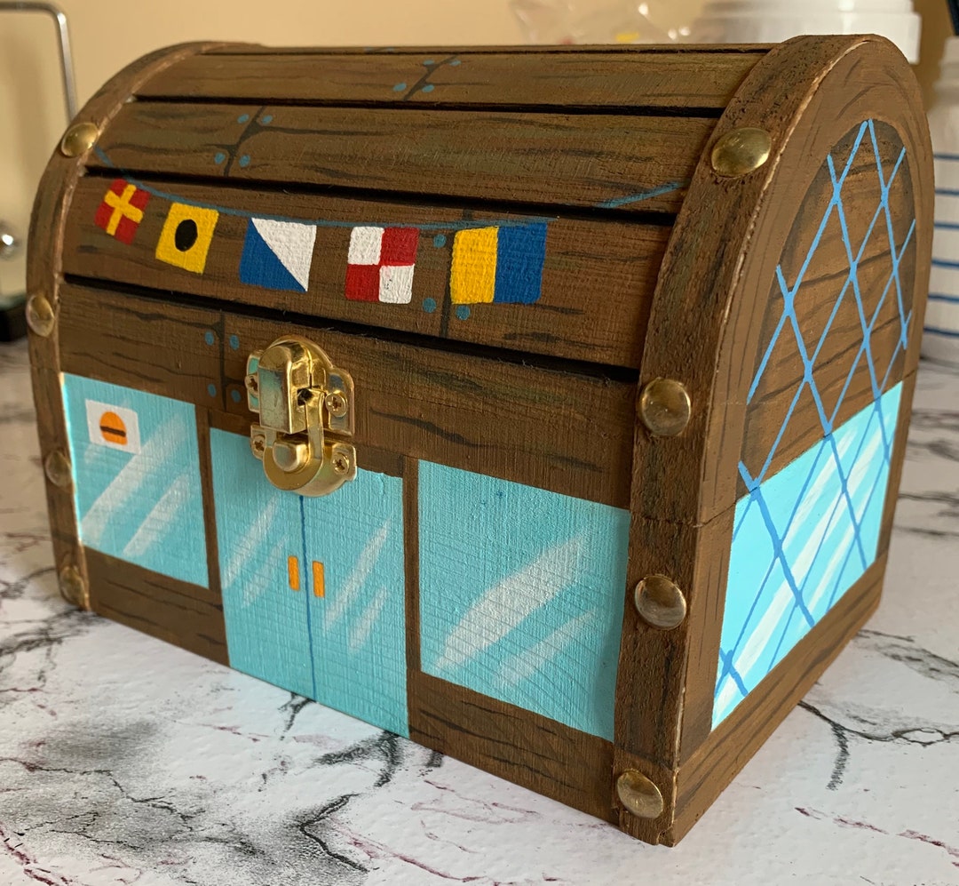 Krusty Krab Wooden Chest | Spongebob | Custom Gift | MESSAGE ME ...
