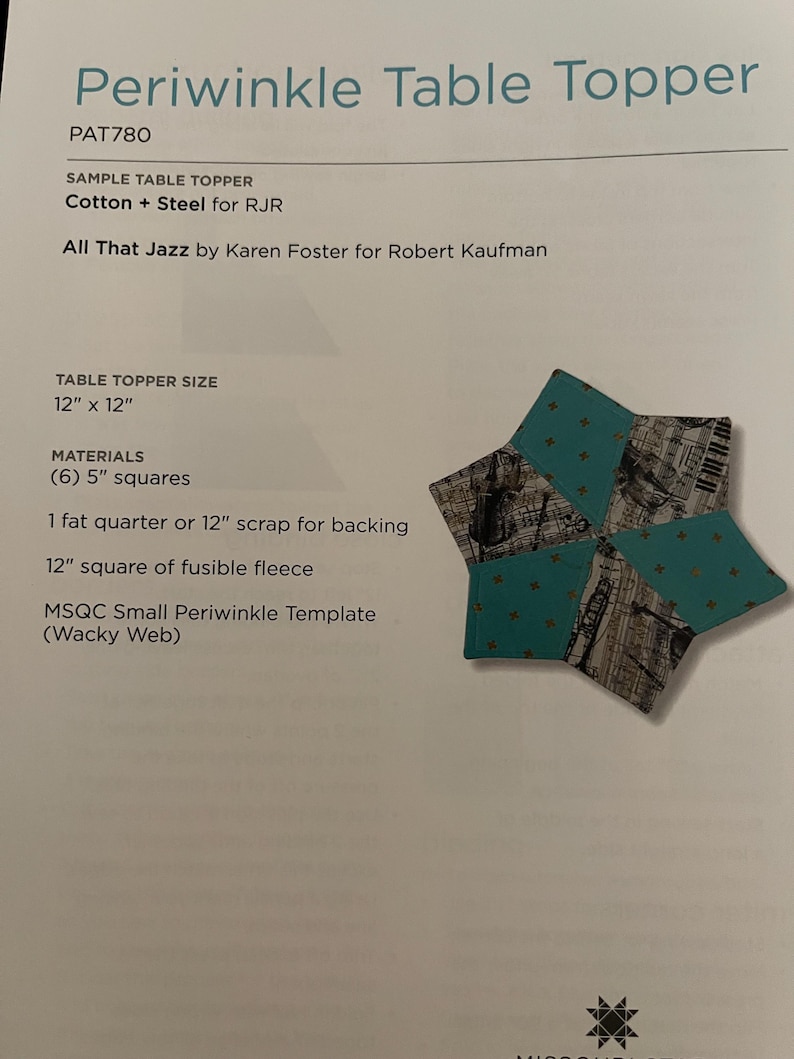 Periwinkle Table Topper Pattern - Etsy