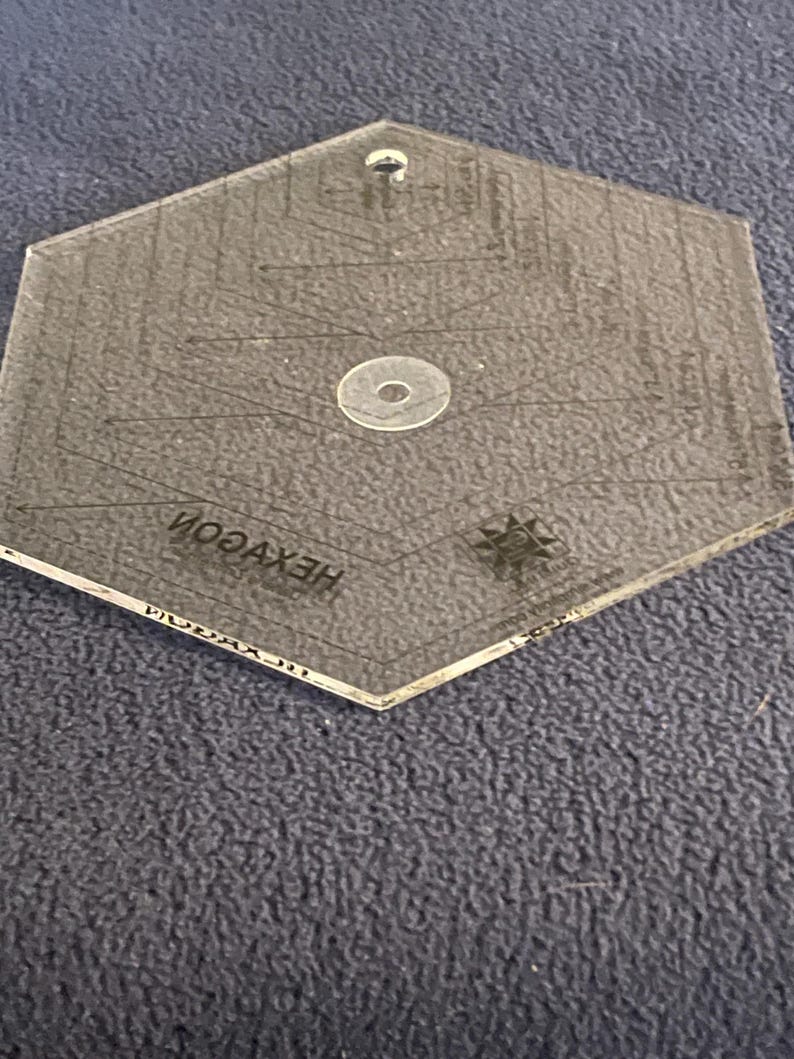 Hexagon Acrylic Template Ruler - Etsy