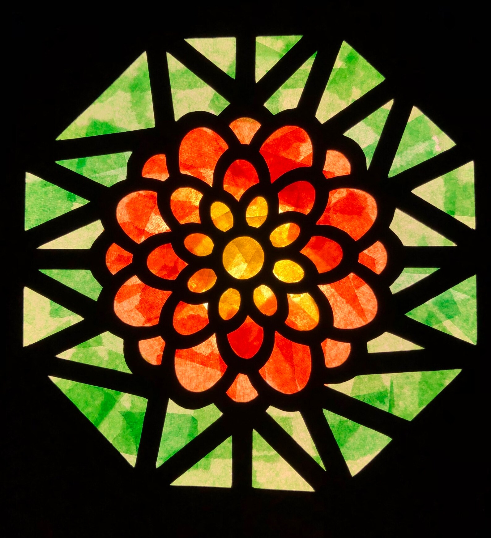 Paper Suncatcher Templates for Paper Stained Glass Senior Activities ...