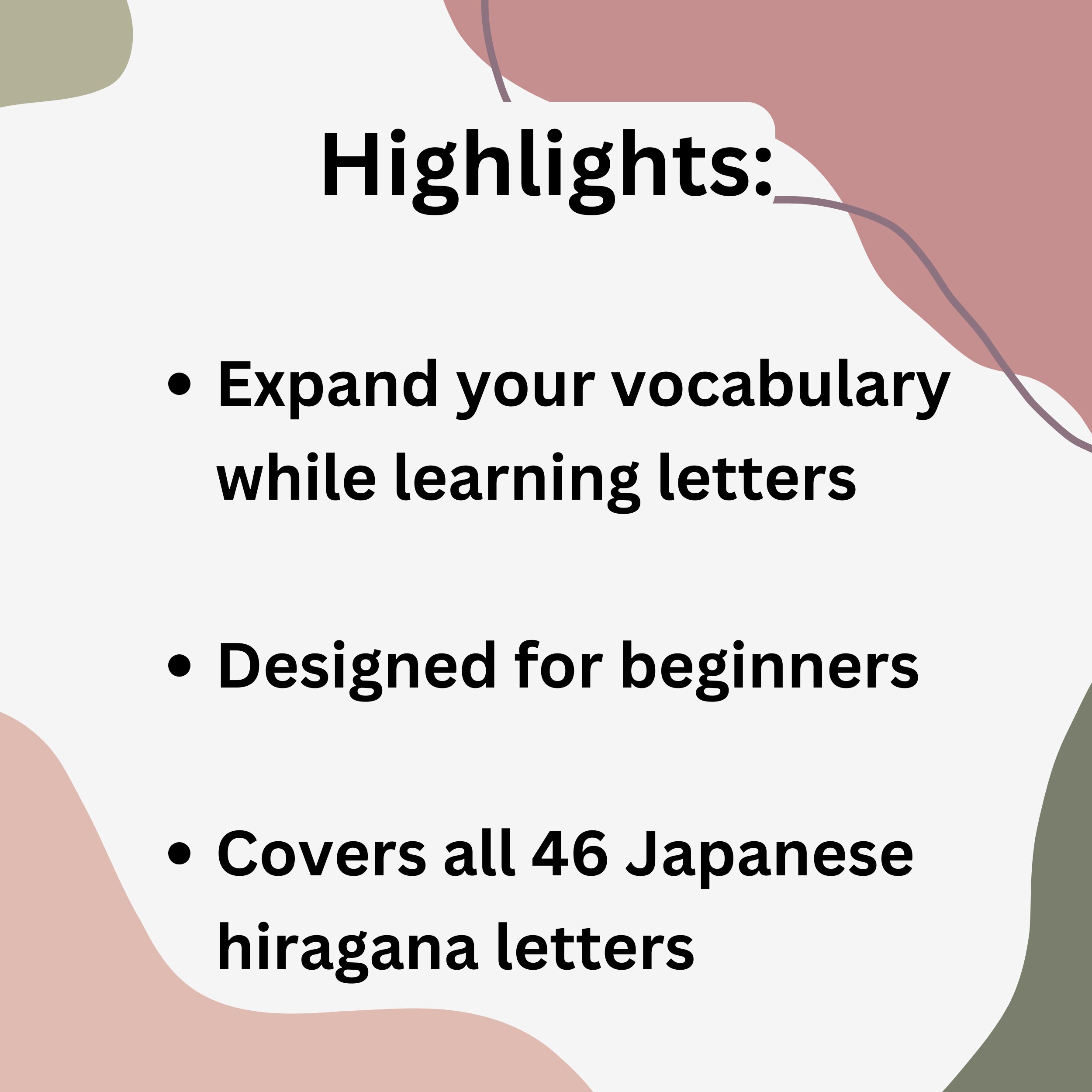 Japanese Hiragana Fun Worksheets Easy Words Writing Worksheets for Kids ...