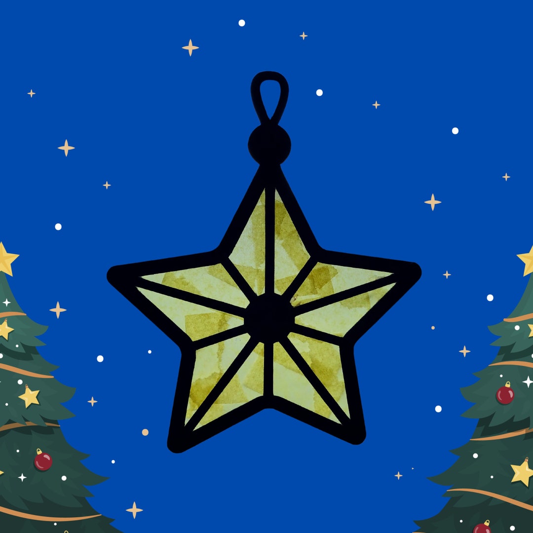 Christmas Paper Suncatchers Templates Christmas Paper Stained Glass Kid ...