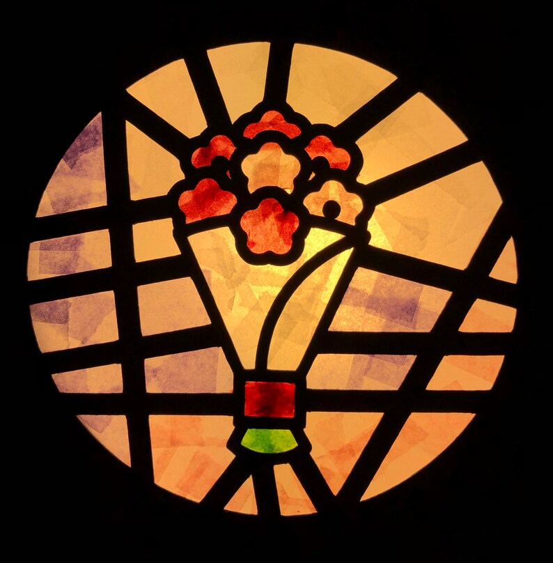 Paper Suncatcher Templates for Paper Stained Glass Senior Activities ...