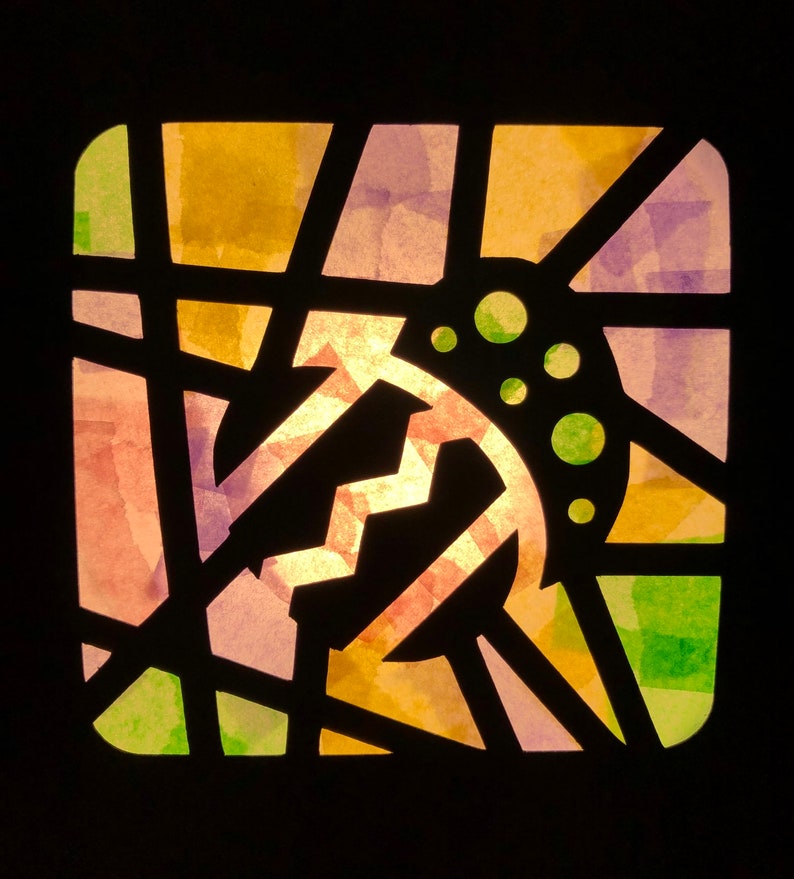 Easter Crafts | Tissue Paper Stained Glass| Paper Suncatchers ...