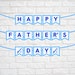 Happy Father's Day Banner Garland Bunting Printable Party Decoration ...