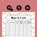 Heart Design Cute Sign-in and Out Sheet Template Printable Attendance ...