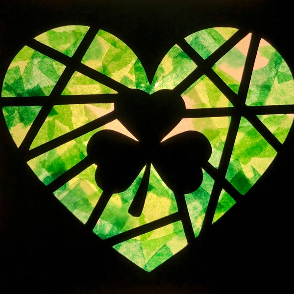 Shamrock Sun Catcher - Etsy