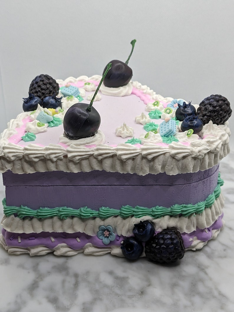 Fake Cake Decoden Heart Shaped Box - Etsy