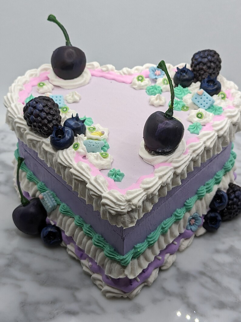 Fake Cake Decoden Heart Shaped Box - Etsy