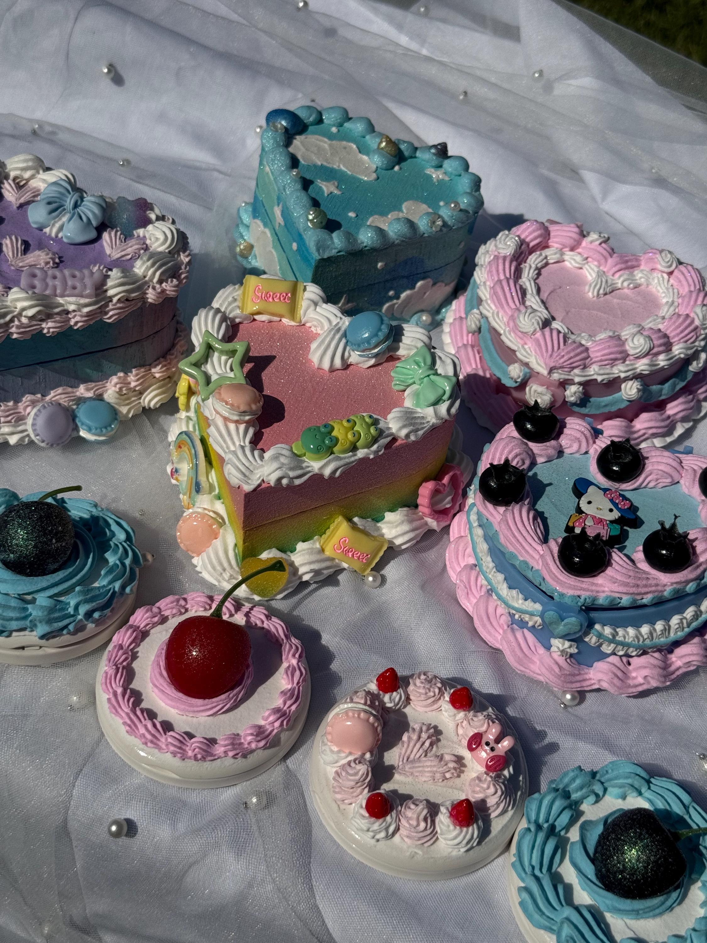 Fake Cake Decoden Heart Shaped Box - Etsy