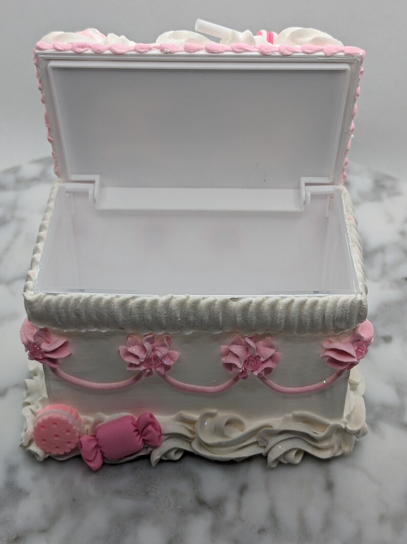 Kawaii Cat Fake Cake Vintage Style Decoden Box - Etsy