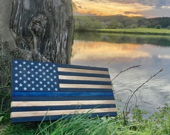Wooden Police Flag - Etsy