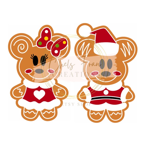 Mickey Gingerbread Svg - Etsy