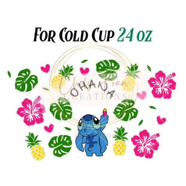 Stitch Cold Cup Wrap - Etsy