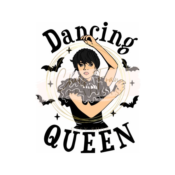 Wednesday Addams Dancing Svg - Etsy