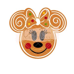 Christmas Mickey Boy Mouse Gingerbread Minnie Girl Mouse SVG - Etsy