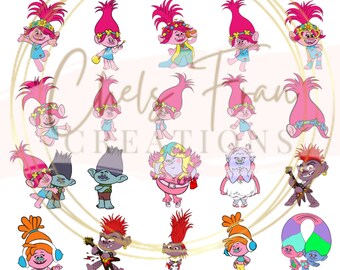 74 Trolls Clipart Images Digital Trolls Png Graphics - Etsy