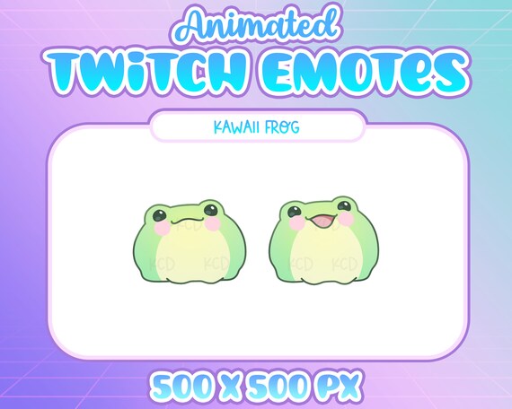Animated Frog Emotes Animated Twitch Emotes Chibi Twitch - Etsy