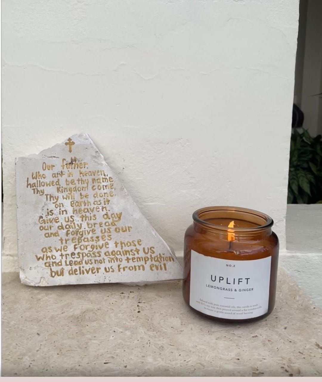 Greek Orthodox Lords Prayer on Travertine Stone - Etsy