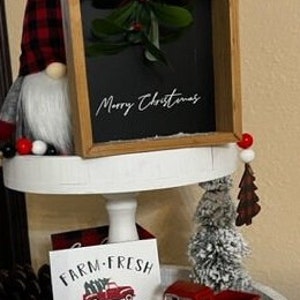 Christmas Wood Sign Block Sign Wood Sign Frame Decoration - Etsy