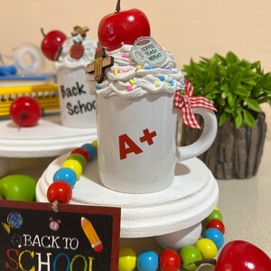 Back to School Coffee Mug, Tier Tray Decoration, Teacher Mug - Etsy