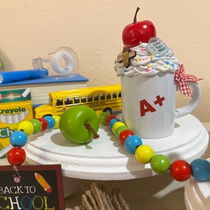 Back to School Coffee Mug, Tier Tray Decoration, Teacher Mug - Etsy