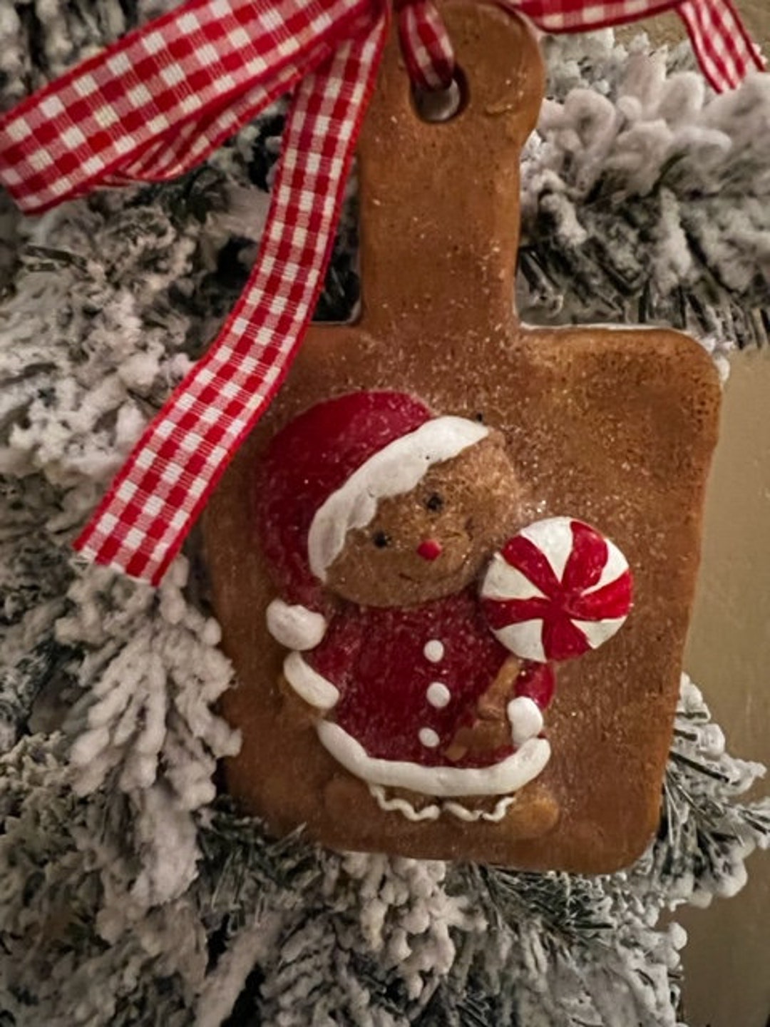 Gingerbread Cutting Board Decoration, Tree Decoration or Tiered Tray ...