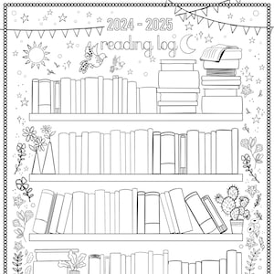 Academic Reading Log, 2024 - 2025, Yearly Reading Log, School Reading ...