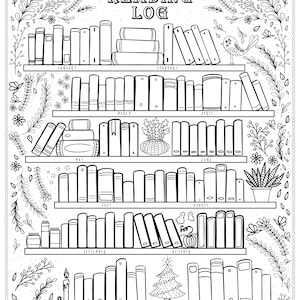 Reading Log 2023, Yearly Reading Log, Monthly Reading Log Printable ...