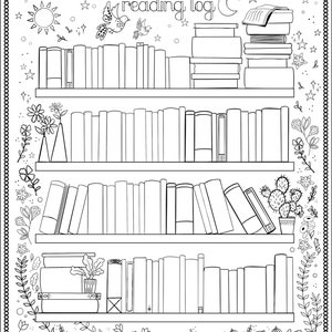 Reading Log, New 2024, Yearly Reading Log, Monthly Reading Log ...