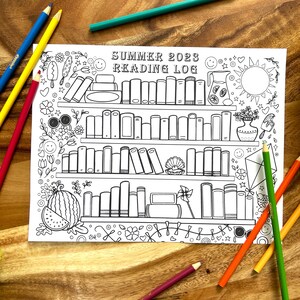 Summer Reading Log 2024, Yearly Reading Log, Monthly Reading Log ...