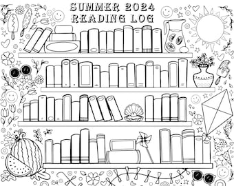 Reading Log, New 2024, Yearly Reading Log, Monthly Reading Log ...