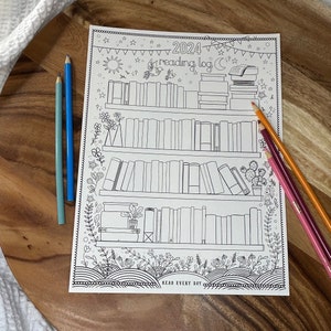 Reading Log, New 2024, Yearly Reading Log, Monthly Reading Log ...