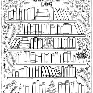 Reading Log 2026, Yearly Reading Log, Monthly Reading Log Printable ...