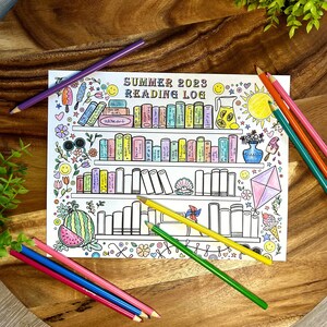 Summer Reading Log 2024, Yearly Reading Log, Monthly Reading Log ...