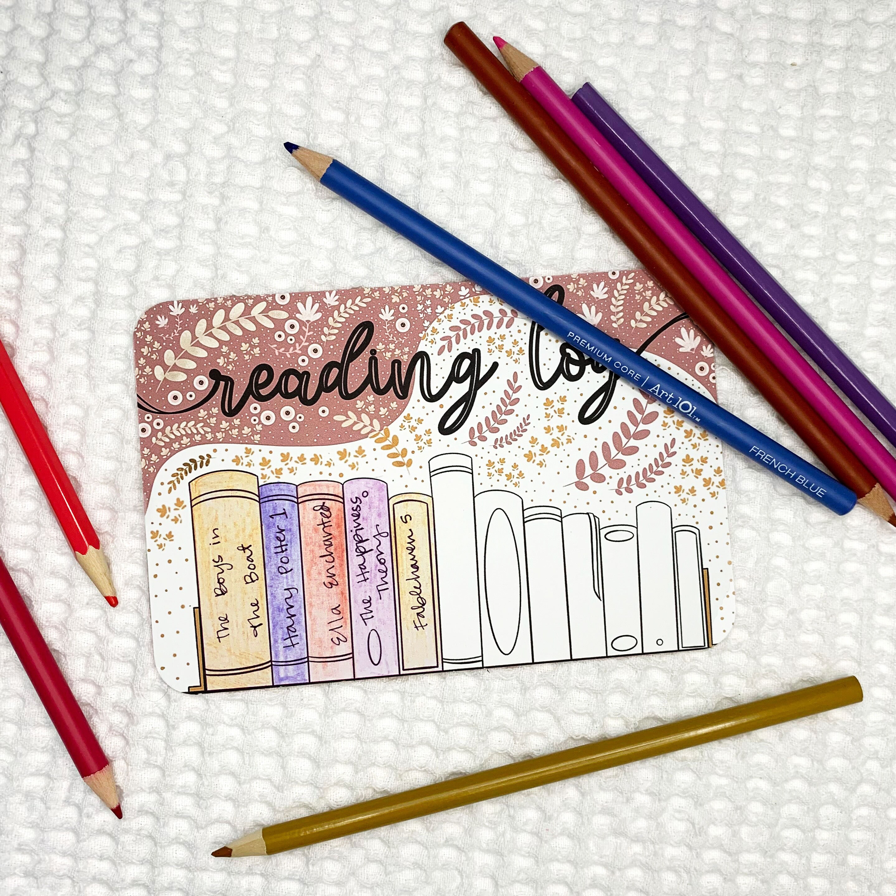 Reading Log 2024, Yearly Reading Log, Monthly Reading Log Bookmark - Etsy