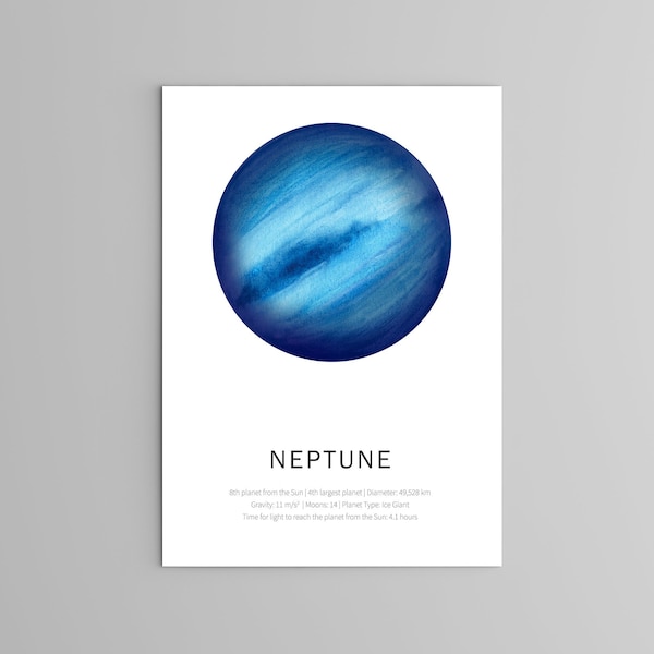 Planet Neptune Poster - Etsy