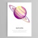 Saturn Poster - PDF - DIGITAL - Saturn Facts - Solar System - Planets ...
