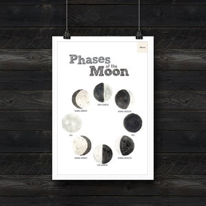 Moon Unit Study Bundle - Lunar Phases - PDF - DIGITAL - Moon Facts ...