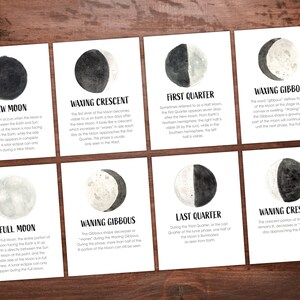 Moon Unit Study Bundle - Lunar Phases - PDF - DIGITAL - Moon Facts ...
