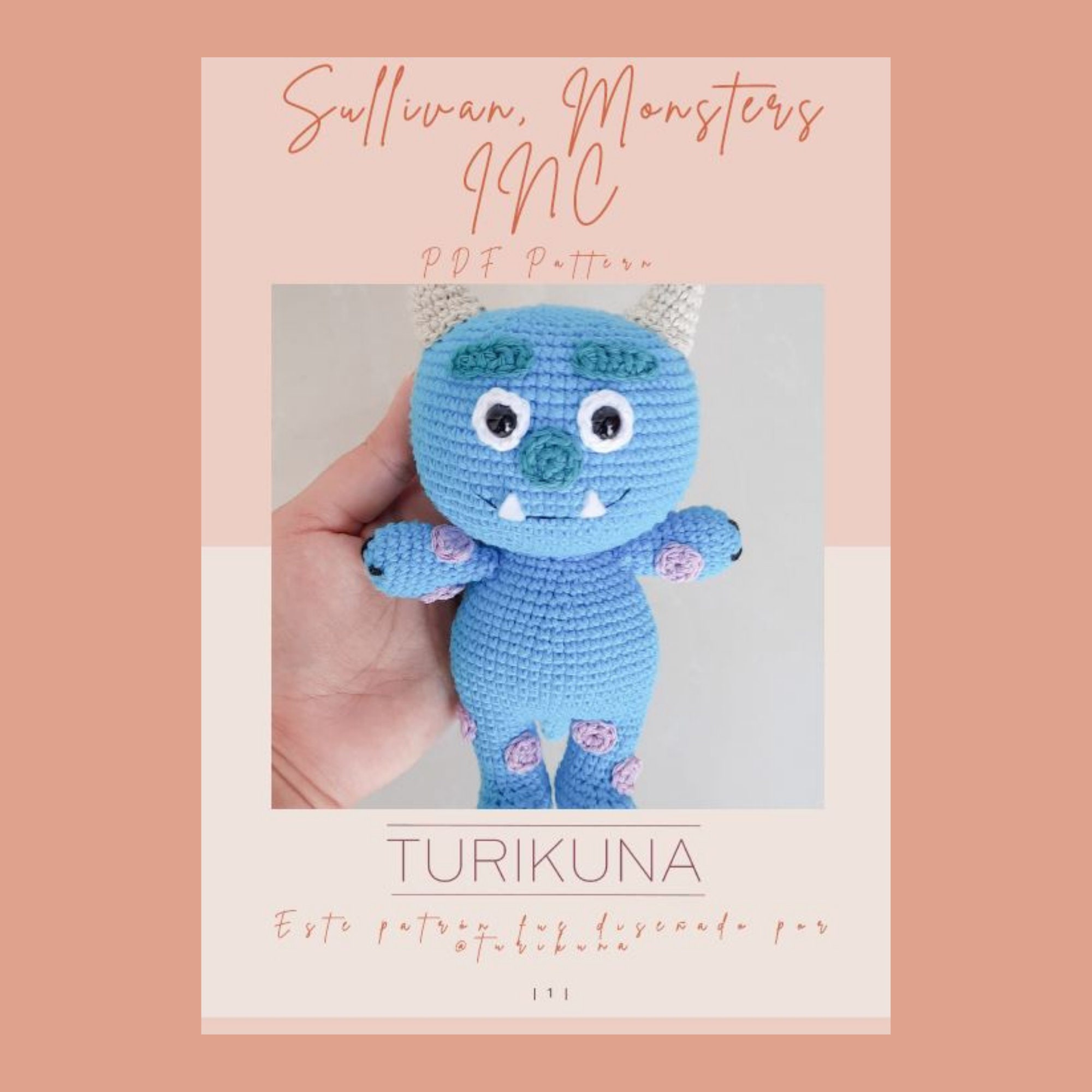 Sully Monsters Inc Sewing Pattern
