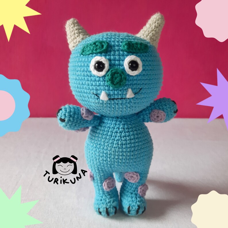Monsters Inc Doll Amigurumi Sullivan Boo Mike - Etsy