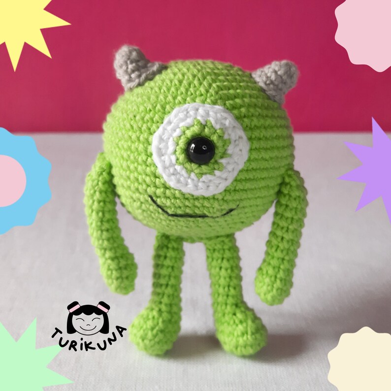 Monsters Inc Doll Amigurumi Sullivan Boo Mike - Etsy